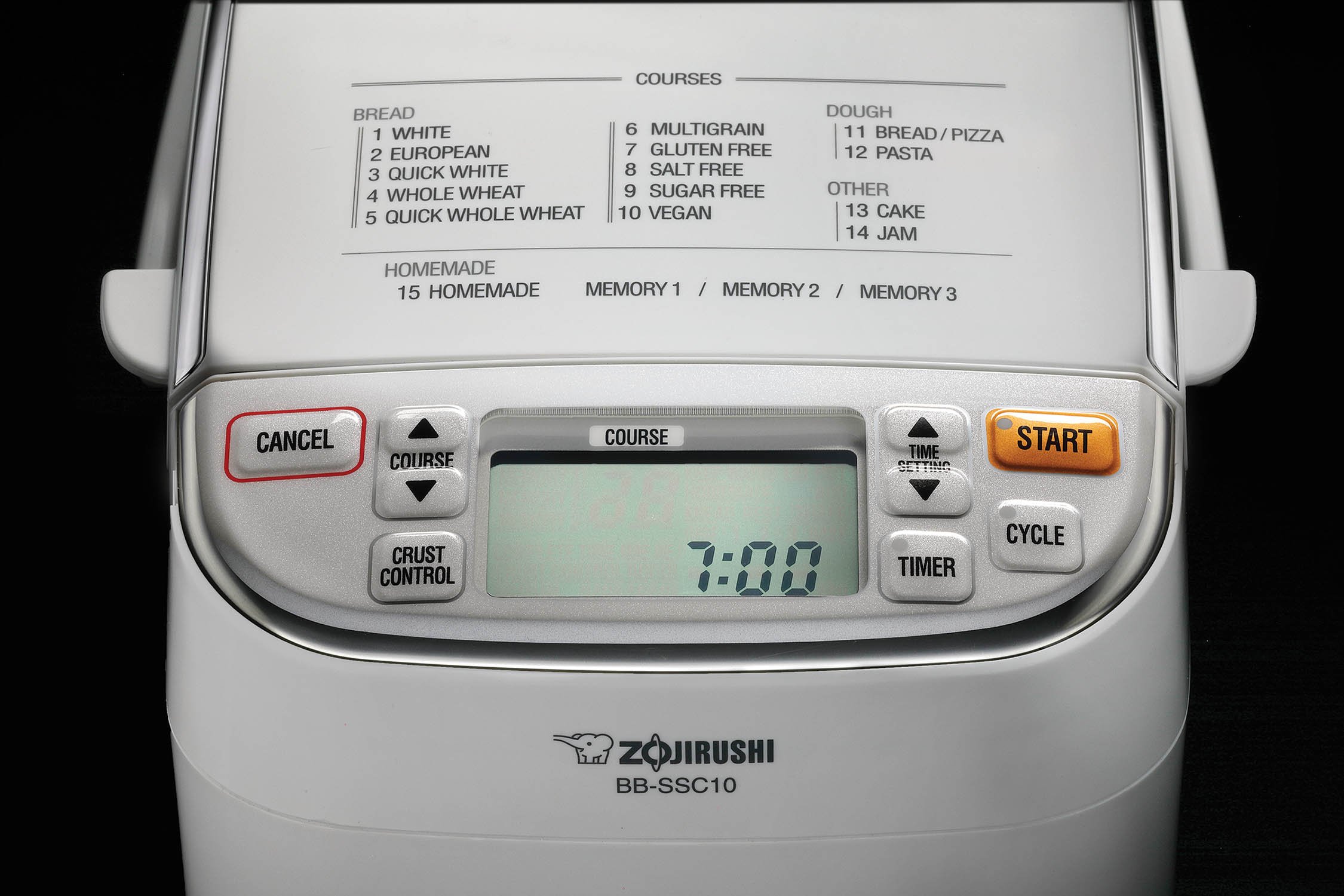 Zojirushi BB-PDC20BA Home Bakery Virtuoso Plus Breadmaker, 2 lb. loaf of bread, Stainless Steel/Black & BB-SSC10WZ Home Bakery Maestro Breadmaker, Premium White