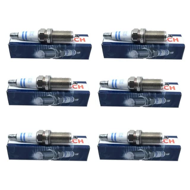 BMW Spark Plugs Platinum Plug Set Bosch OEM 158253 / FR7NP P332 (6pcs)