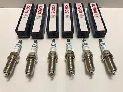 BMW Spark Plugs Platinum Plug Set Bosch OEM 158253 / FR7NP P332 (6pcs)