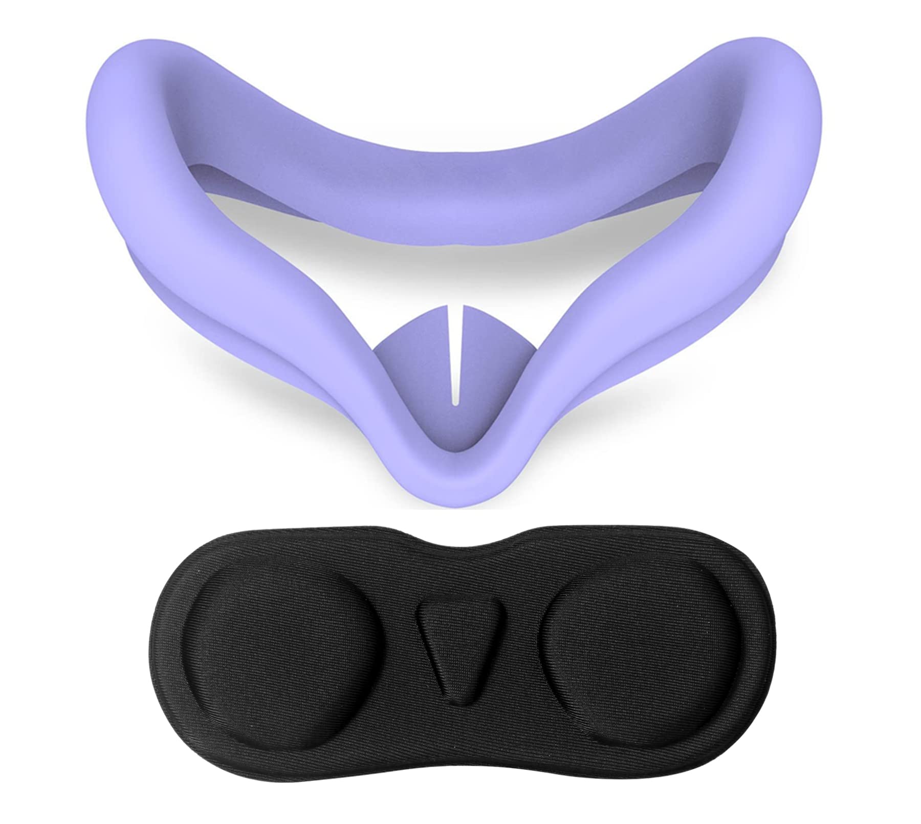 Gwyoneaon Protective Cover for Oculus/Meta Quest 2 Accessories, Silicone Controllers Grip Cover Protector, Soft Shell Skin with Face Cover and Lens Cover (Purple)