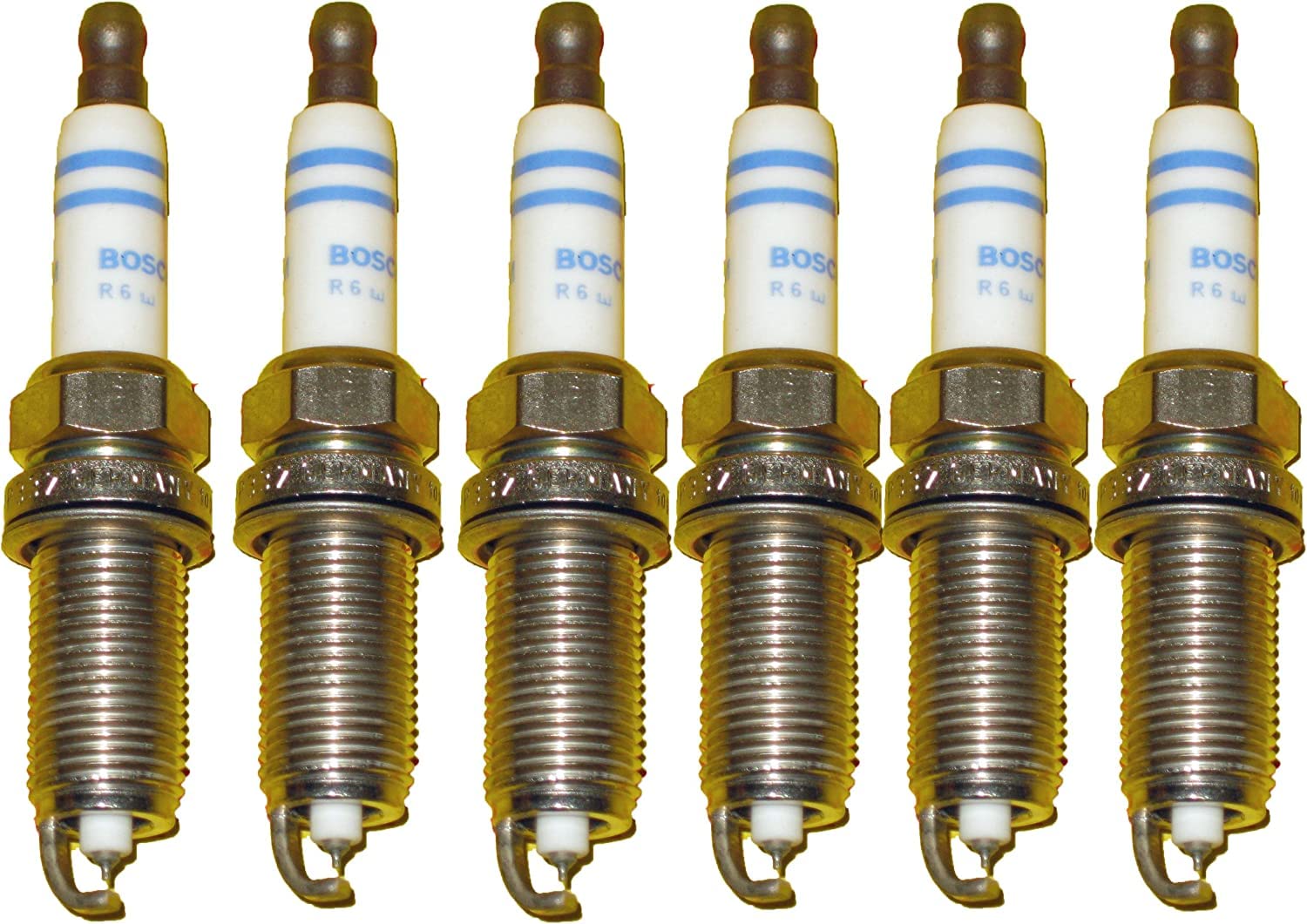 BMW Spark Plugs Platinum Plug Set Bosch OEM 158253 / FR7NP P332 (6pcs)