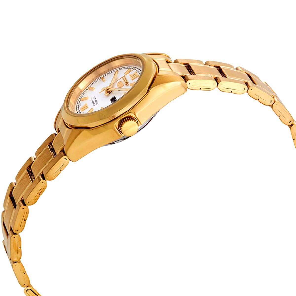 SEIKO Series 5 Automatic White Dial Ladies Watch SYMK30