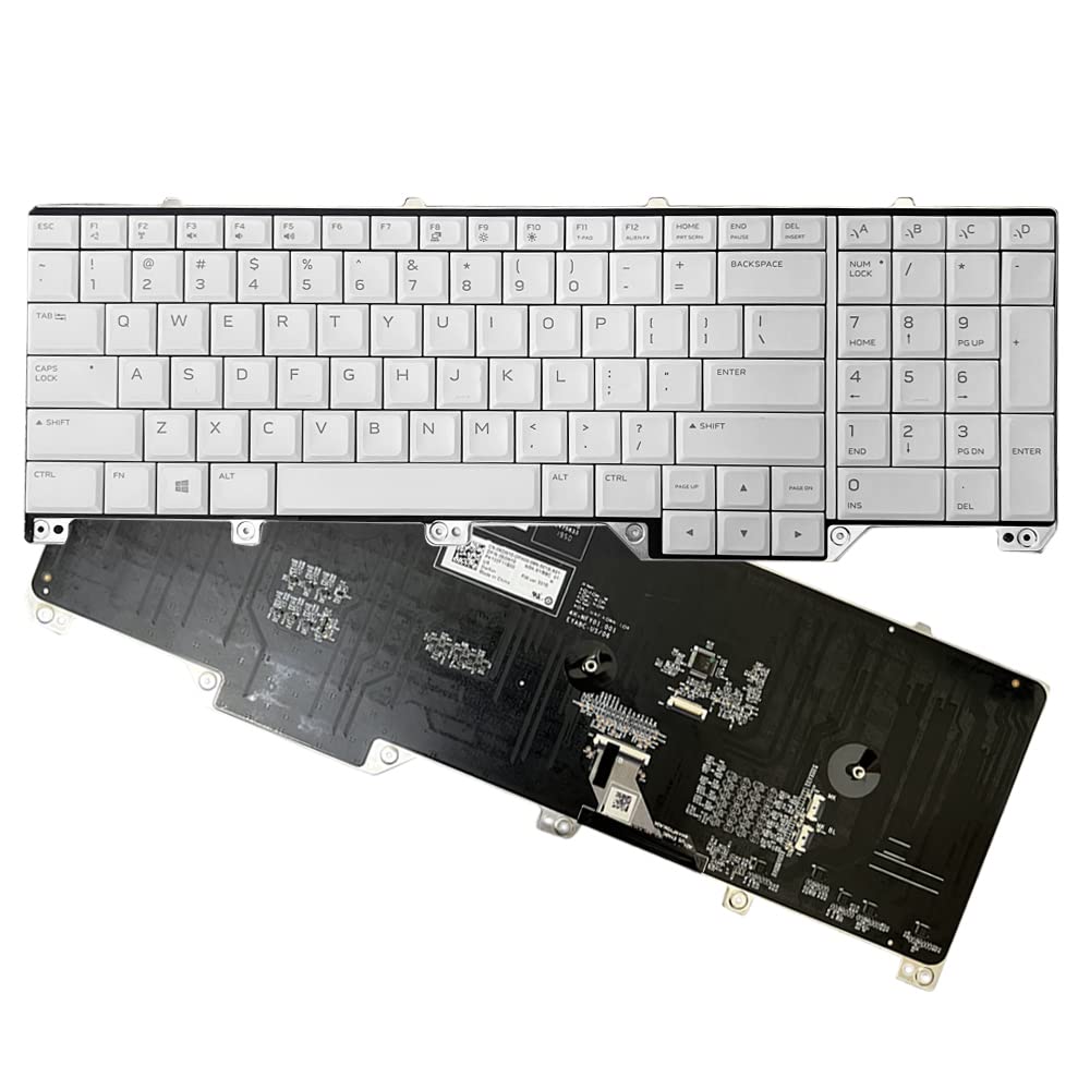 Huasheng Suda RGB Backlit Keyboard US Replacement for DELL Alienware 17 R5 51M 062W10 62W10 , PK132F11B00 NSK-EYBBC