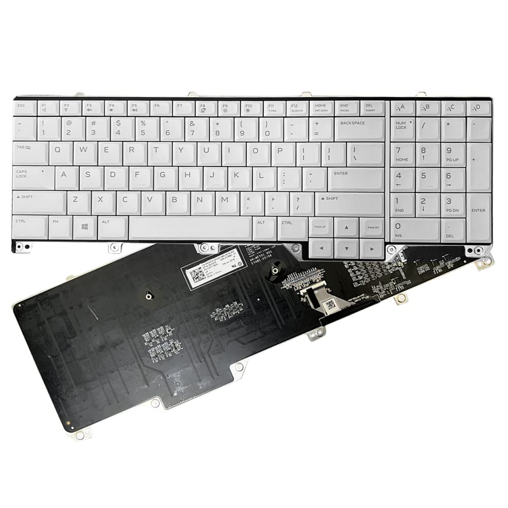 Huasheng Suda RGB Backlit Keyboard US Replacement for DELL Alienware 17 R5 51M 062W10 62W10 , PK132F11B00 NSK-EYBBC