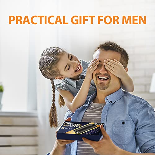 Universal Socket Tools Gifts for Men: Christmas Gifts Stocking Stuffers for Dad Boyfriend Husband Professional 7mm-19mm Tool Sets Power Drill Adapter Stuff Ideas Unique Cool Gadgets Birthday Gift