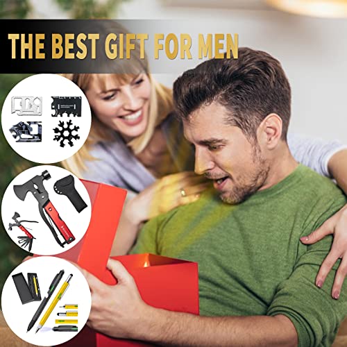 BCHARYA 7 Piece Multitool Set, 9-In-1 Multitool Pen Set, 16-in-1 Axe Multitool and Wallet Multi-Tool, Cool Gadgets Stocking Stuffers Gifts for Men, Portable Pocket Tools for Outdoors, Home Improvement