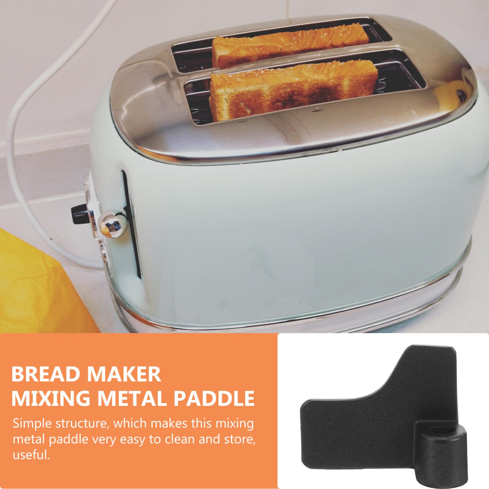 OSALADI Bread Maker Stirring Parts Bread Maker Mixing Paddle Bread Maker Stirring Rod Bread Maker Paddle Bread Maker Mixing Metal Paddle Bread Maker Stirring Tool Aluminum Supplies