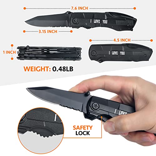 Multitool Pliers Folding Pocket Knife-Including Nylon Bag and Gifts Box,Stocking Stuffers for Men, Christmas Gifts for Men Dad,Multitool Cool Gadgets Practical Gifts