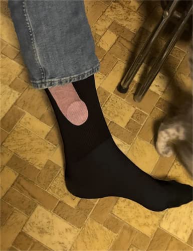 Hozquy Show Off Funny Socks for Men Novelty Cotton Socks Party Spoof Fun Socks for Men Women