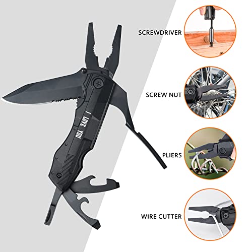 Multitool Pliers Folding Pocket Knife-Including Nylon Bag and Gifts Box,Stocking Stuffers for Men, Christmas Gifts for Men Dad,Multitool Cool Gadgets Practical Gifts