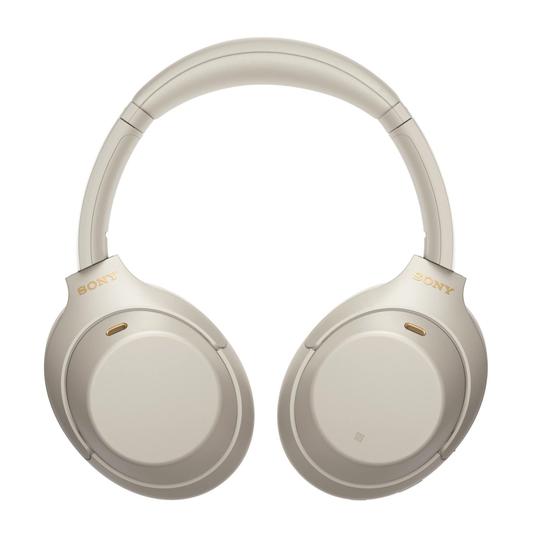 Sony WH-1000XM4 Wireless Noise Canceling Over-Ear Headphones (Silver) Bundle with Find My Bluetooth Locator Keychain Finder (2 Items)