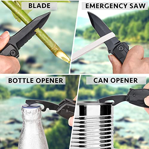 Multitool Pliers Folding Pocket Knife-Including Nylon Bag and Gifts Box,Stocking Stuffers for Men, Christmas Gifts for Men Dad,Multitool Cool Gadgets Practical Gifts
