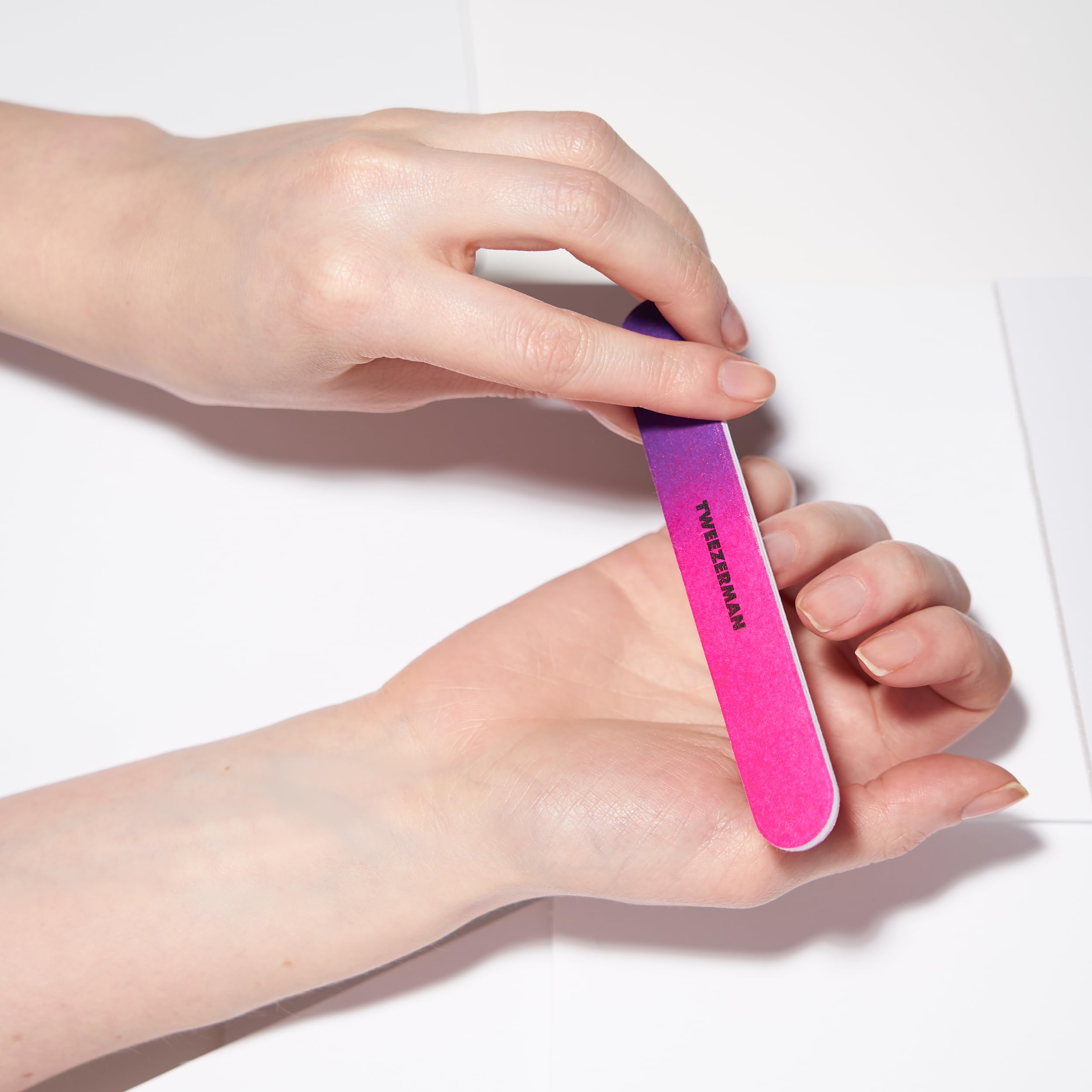 Tweezerman Neon Hot Nail Filemates Model No. 3466-R, 3 Count