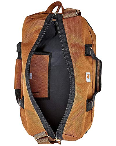 Carhartt Essential Classic Duffel, Heavy-Duty Gear Bag for Jobsite, Gym, & Travel, Brown, 35L