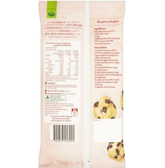 Woolworths Free From Gluten Self Raising Flour 750g - Free From Self Raising Flour is all purpose self raising flour for use in everyday cooking and baking.