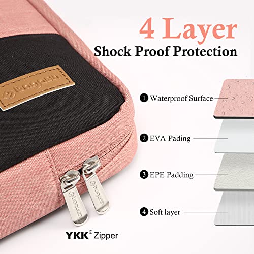 bagasin Laptop Sleeve Case 17 17.3 Inch, Slim Water Resistant TSA Laptop Cover with Handle Durable Protective Computer Carrying Case Compatible with HP Dell Lenovo Asus Notebooks