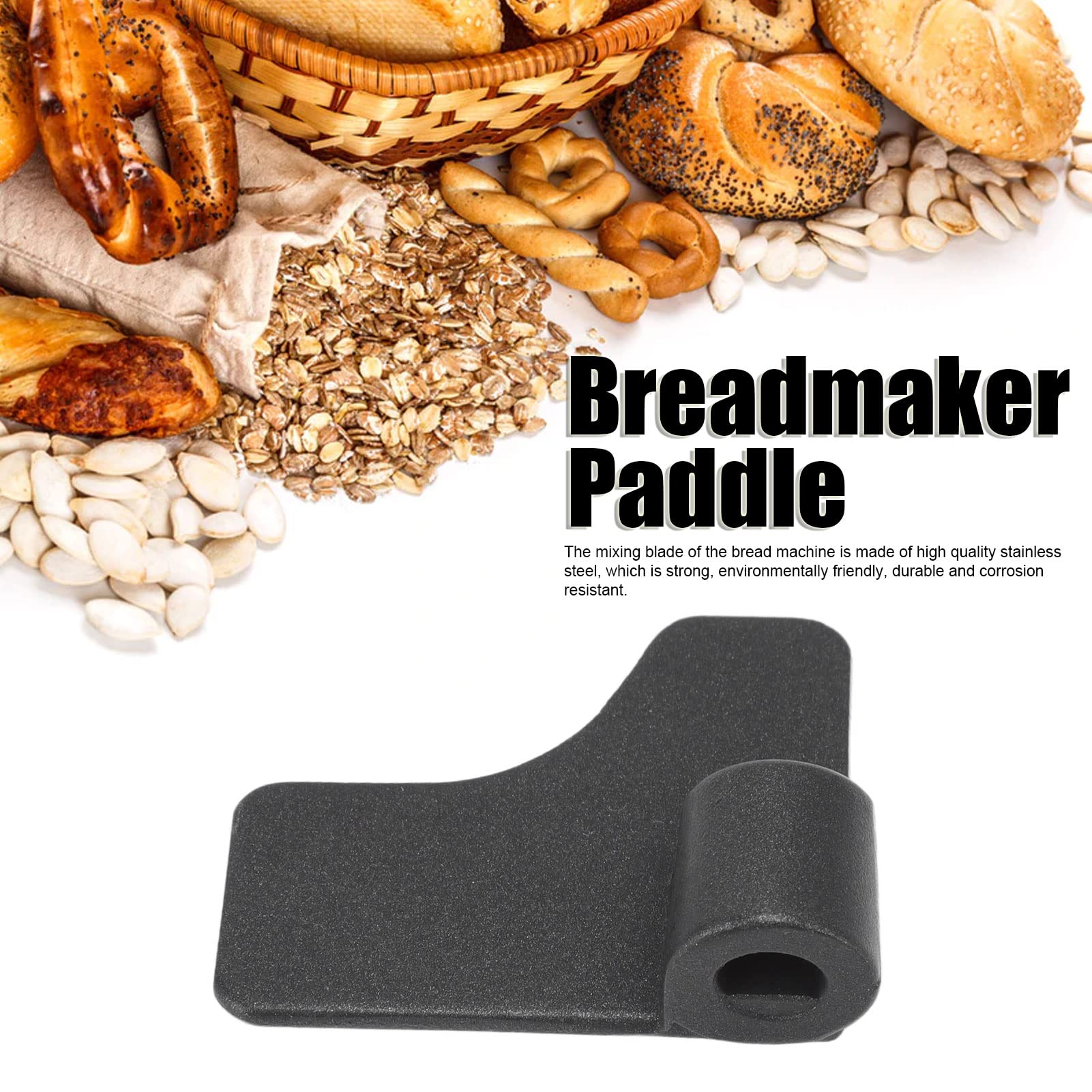 Tissting 2.2×0.71in Breadmaker Paddle Stainless Steel Non Stick Bread Machine Paddle Bread Maker Mixing Paddle Mixing Blade Replacement Part for Home(No.3)
