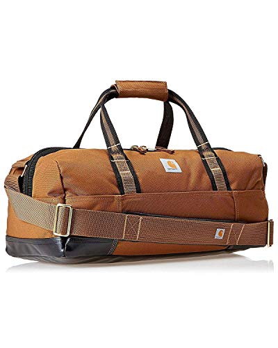 Carhartt Essential Classic Duffel, Heavy-Duty Gear Bag for Jobsite, Gym, & Travel, Brown, 35L