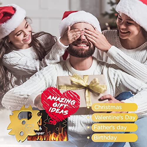 Gifts for Men Grill Scraper BBQ and Multitool 16 Tools Survival Kit - Christmas Stocking Stuffers Women Men