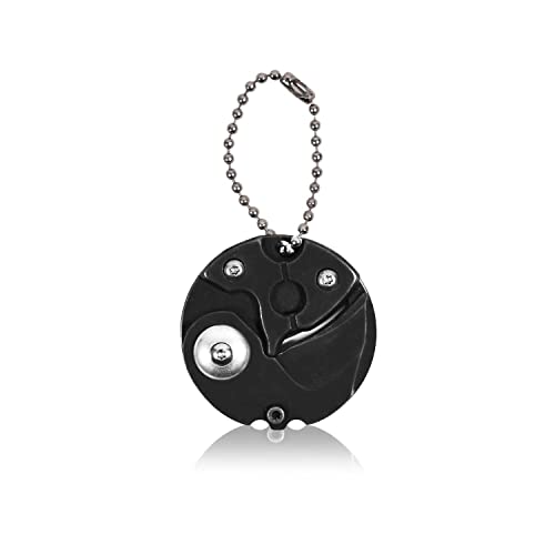Guardman Coin Knife Keychain Tool Mens Stocking Stuffer Folding Pocket Knife With Utility Blade- Survival Carry Accessory For Men Dad Valentines Day Gifts