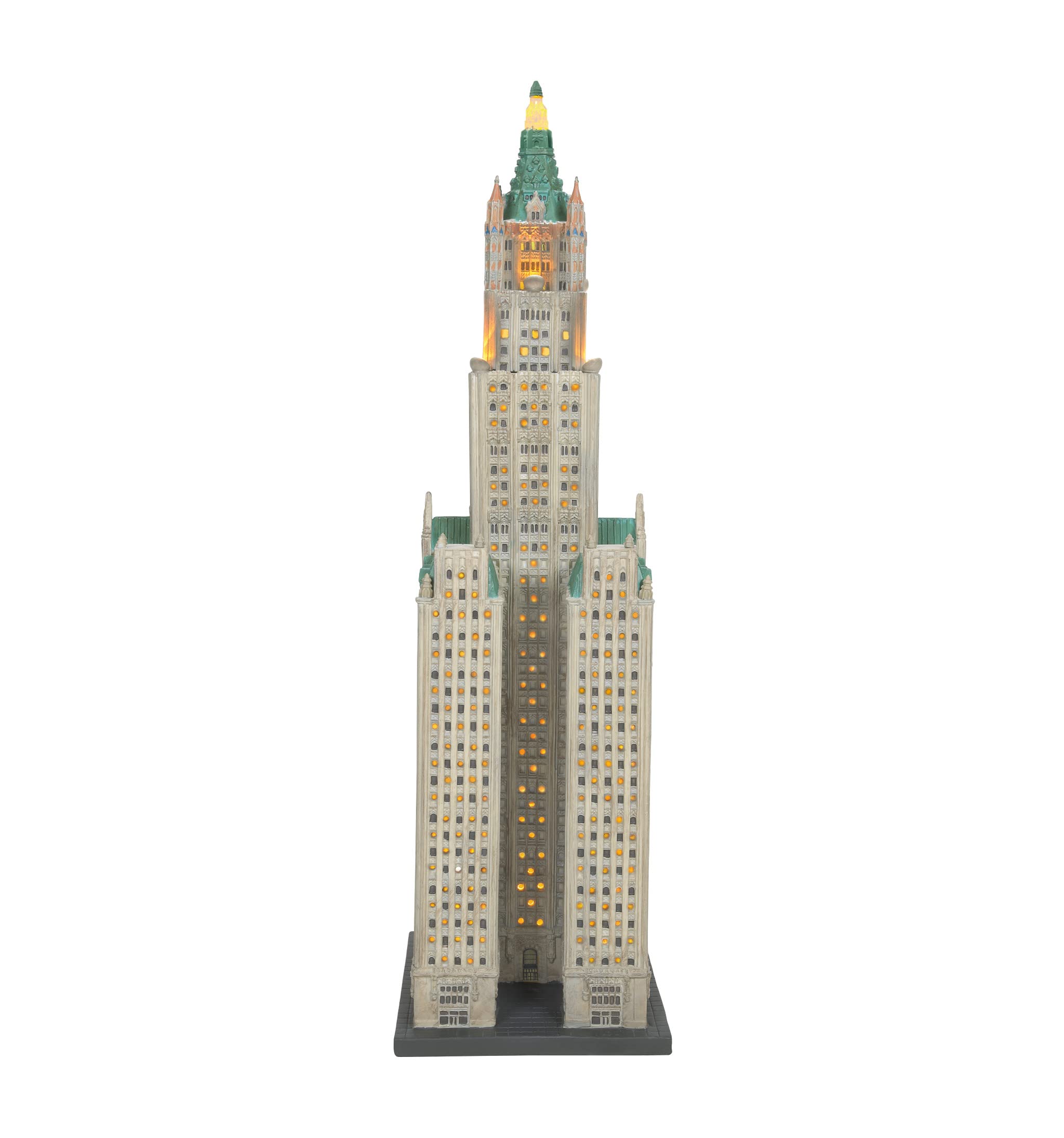 Department 56 Christmas in The City Village Art and Architecture Woolworth Lit Building, 19.33 Inch, Multicolor