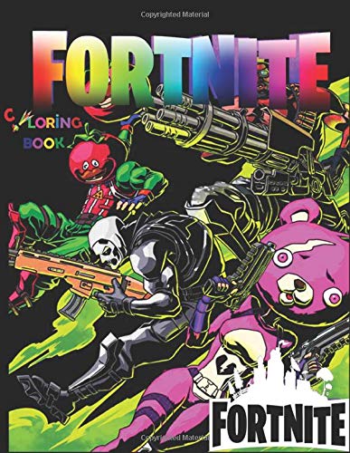 fortnite coloring book: +50 coloring pages for kids and Adults ,+50 Amazing Drawings : All Characters , Weapons & Other ( original design )