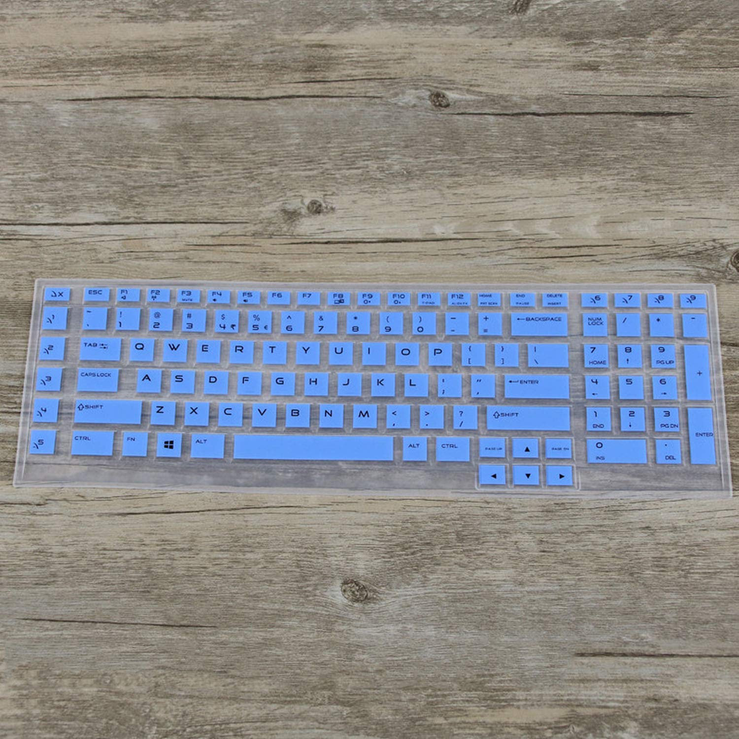 Silicone Keyboard Cover Skin Protector for Dell Alienware AREA-51M AREA-51 17 R3 M17 M15 17r5 15r4 R3 17.3 15.6 Inch Laptop-Gradient Green-