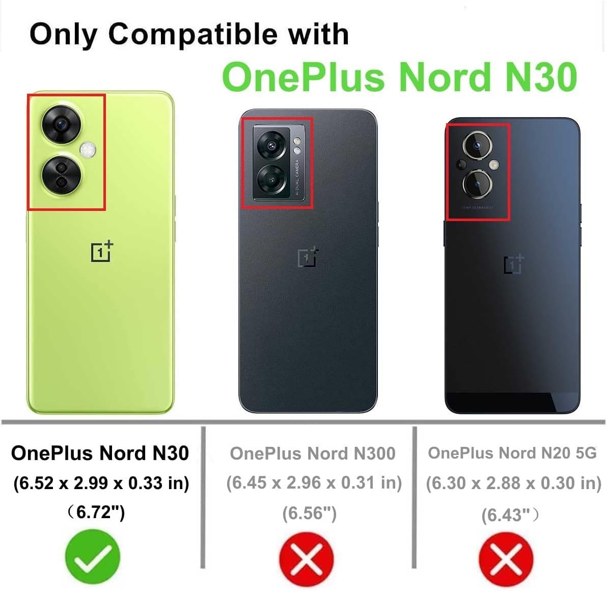 NZND Case for OnePlus Nord N30 5G / CE 3 Lite with Tempered Glass Screen Protector (Maximum Coverage), Full-Body Protective [Military-Grade], Magnetic Car Ring Holder Cover (Red), NZNDN305GLM