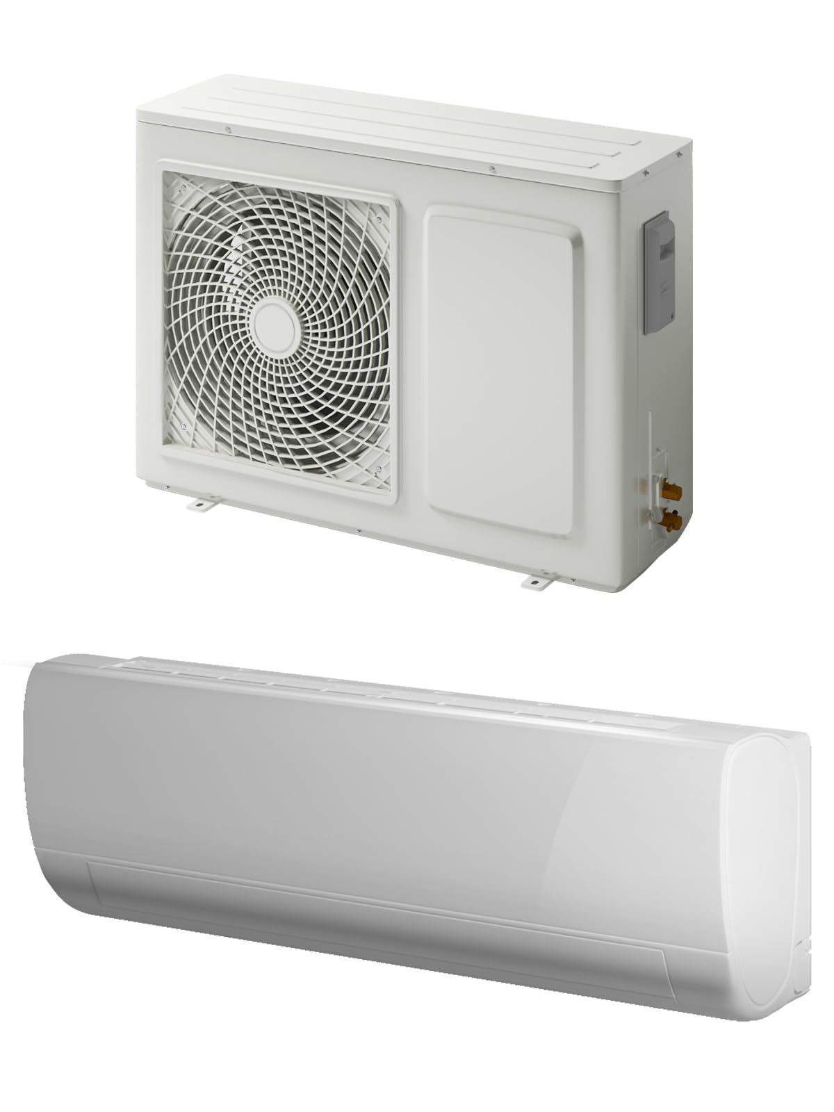 TABU Mini Split System 12000BTU Air Conditioner with Inverter, 115V Energy Saving AC/Heating System, Wall-Mounted Ductless Air Conditioner and Heater with Heat Pump, Remote Control & Installation Kit