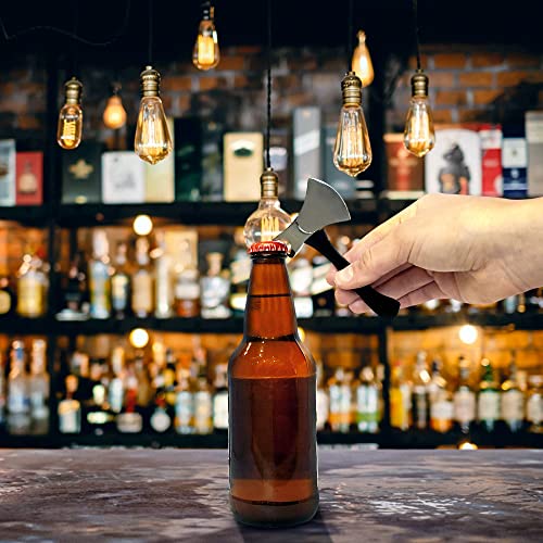 BayView Axe Bottle Opener - Stainless Steel,Black and Silver - Easy Opening for Beer,Soda - Slim and Sturdy Design