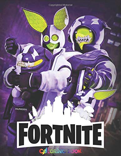 fortnite coloring book: + 75 coloring pages for kids +75 Amazing Drawings:All Characters , Weapons & Other ( original design )