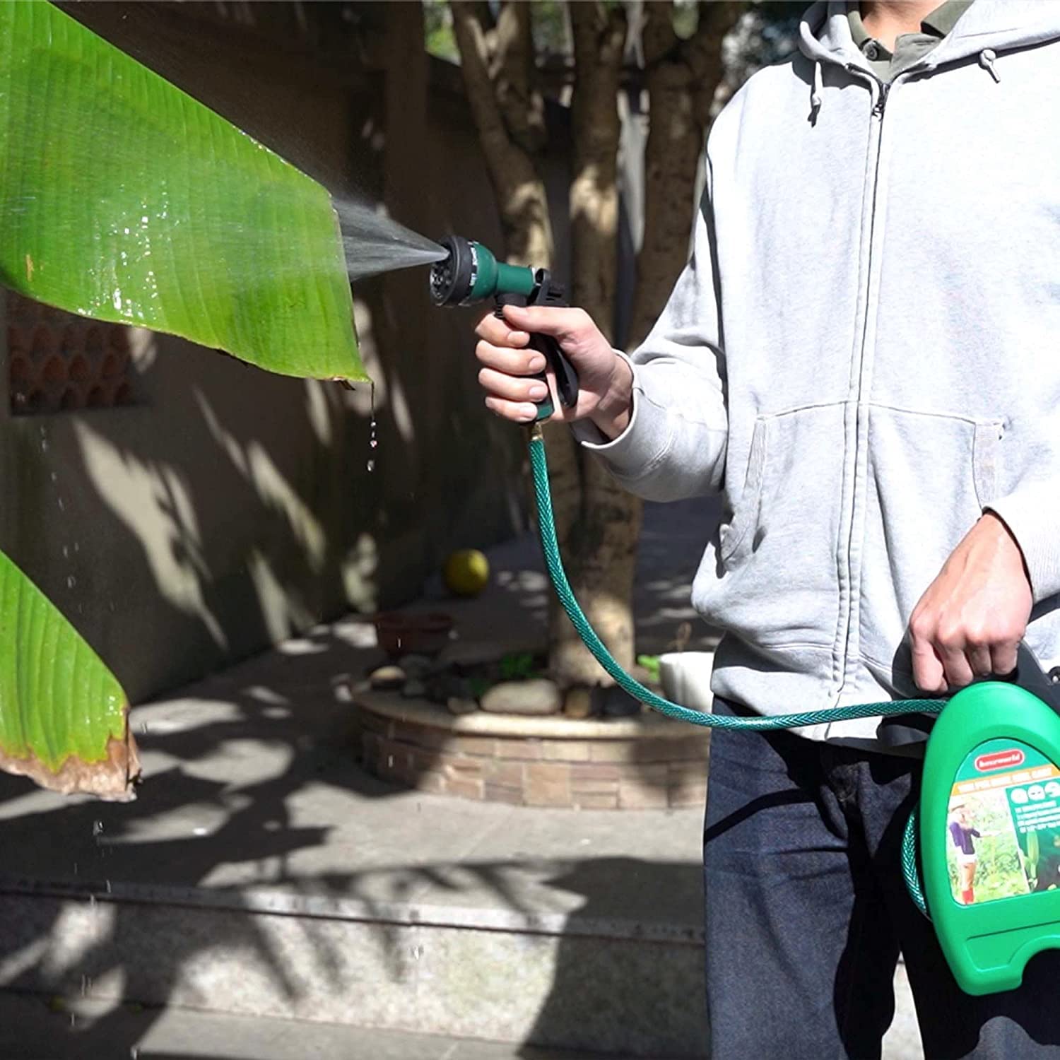 Orgrimmar Garden Hose No Leaking for Watering: No Kink and Lightweight - 1/2" Water Hoses 1 FT with Fittings for Outdoor and Yard