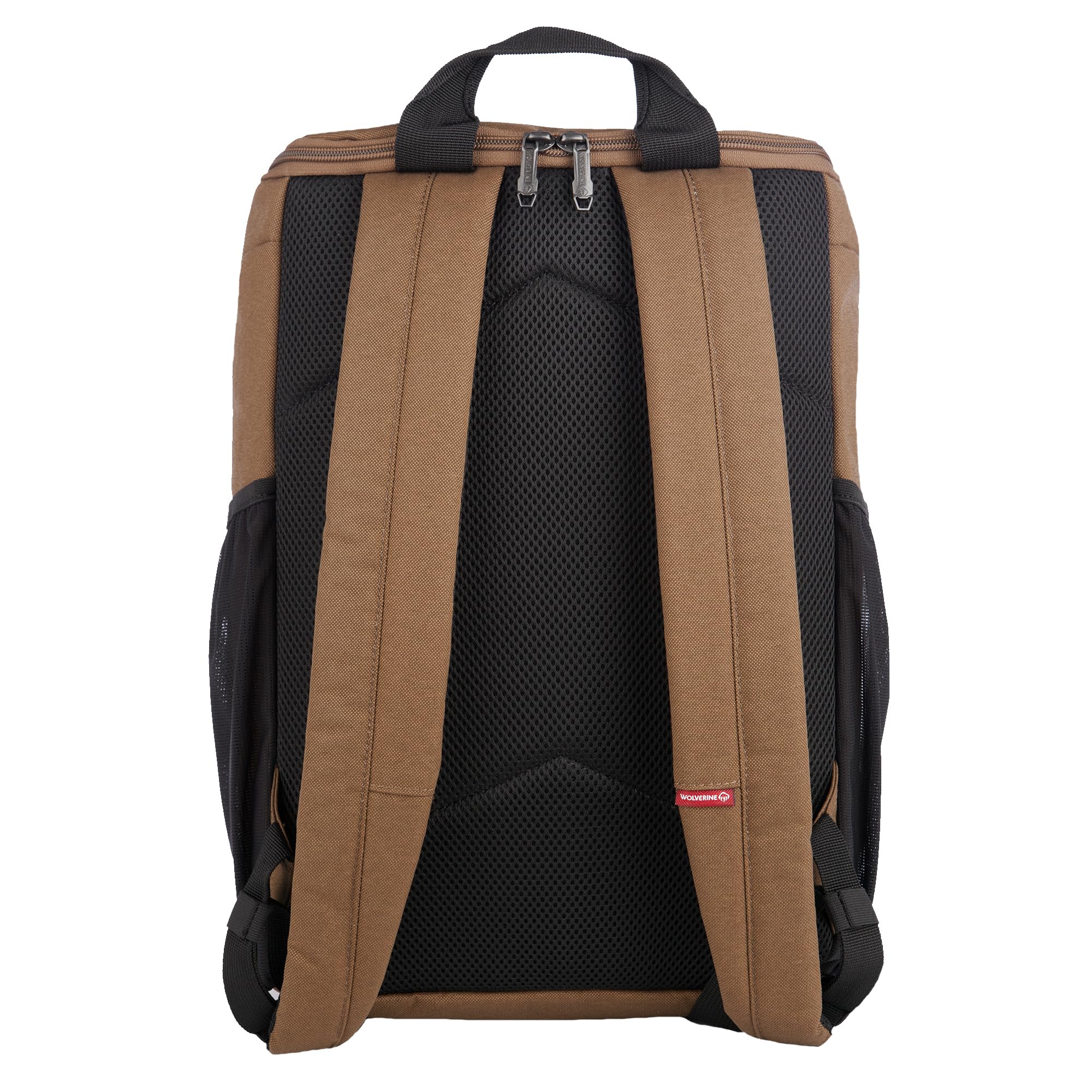 WOLVERINE Lightweight, Water Resistant Rugged Laptop Backpack for Travel or Work, Top Loader-Chestnut, 25L