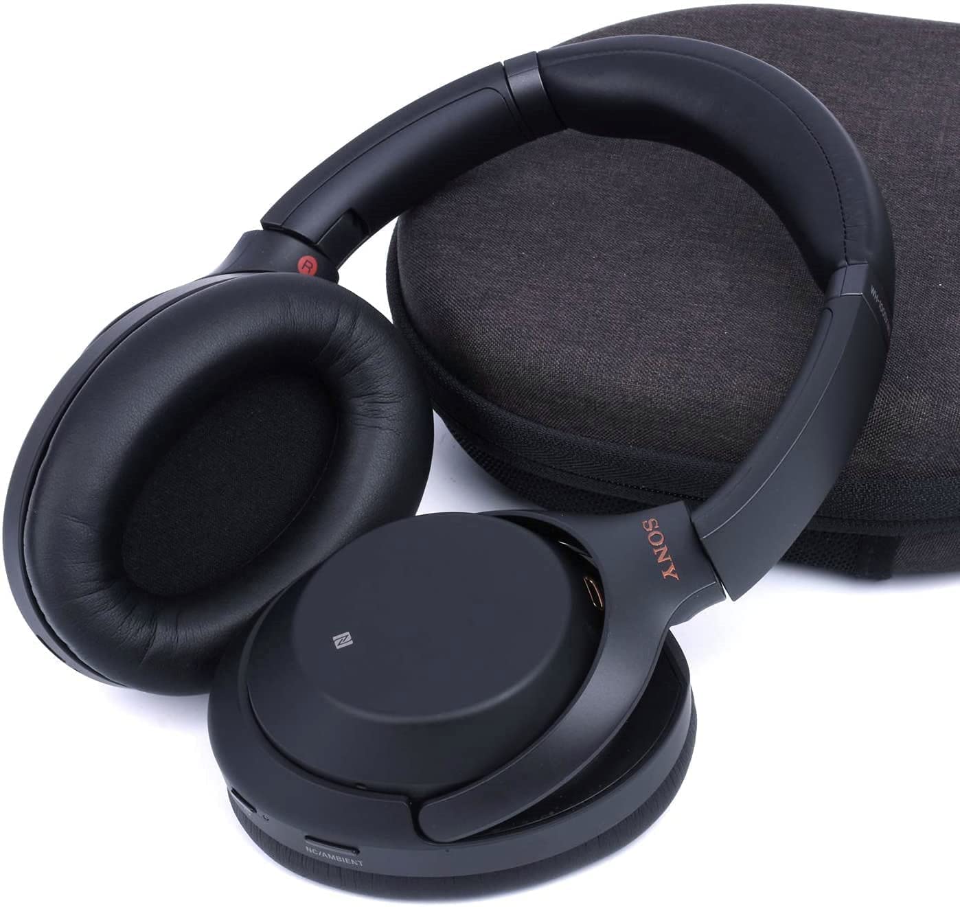Replacement Ear Pads Cushions Compatible with Sony WH-1000XM3, Earpads for WH 1000XM3 Headphones, Soft High Protein Leather, Superior Noise Isolation Memory Foam(Black)