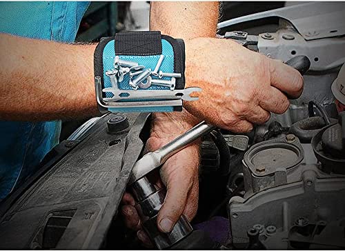 Magnetic Wristband, BLENDX Men Stocking Stuffers Gifts Tool with Strong Magnets for Holding Screws, Nails, Drill Bits Cool Tools for Father's Day Gift for Him, Men, Husband, Dad, Guys, DIY-er