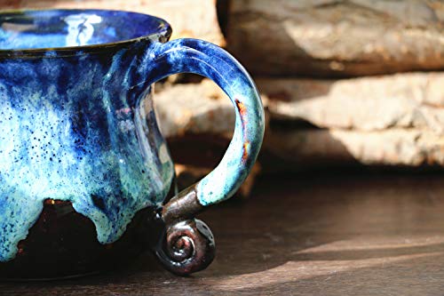 Coffee mug, pottery mug, Unique mug, 21 Oz, handmade ceramic mug, coffee lover, coffee mug pottery, Personalized mug, unique gift