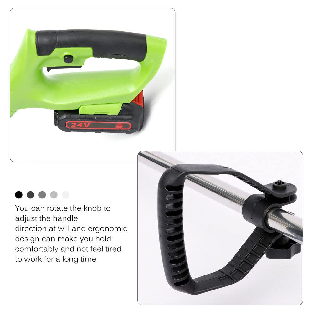 MengK 24V Electric Cordless Grass Trimmer Heavy Duty Weed Strimmer Cutter Garden Tool