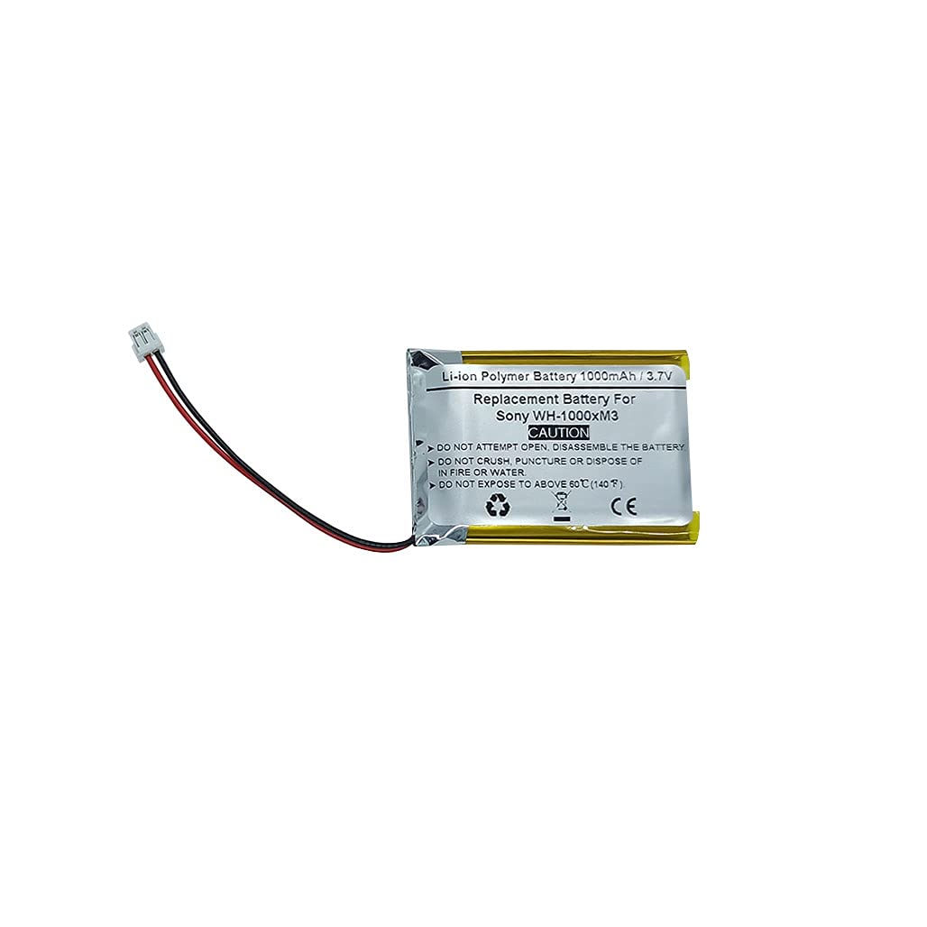 3.7V 1000mAh Replacement Battery for Sony WH-1000xM3 Wireless Headset, SP 624038