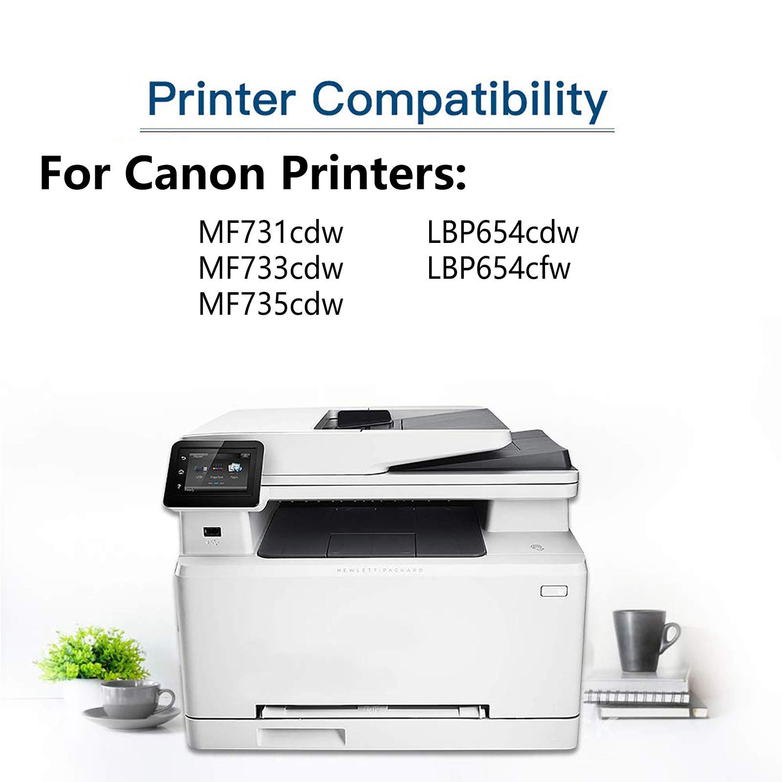 1-Pack (Cyan) Compatible Printer Toner High Yield Replacement for Canon CRG-046 046 Laser Toner Cartridge Fit for Canon Color imageCLASS MF731cdw MF733cdw MF735cdw LBP654cdw LBP654cfw Printer