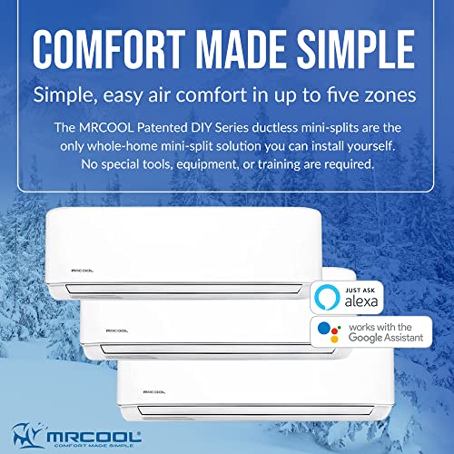 Mr Cool DIYM327HPW00C28 DIY Multi-Zone Series Ductless Heat Pump, White