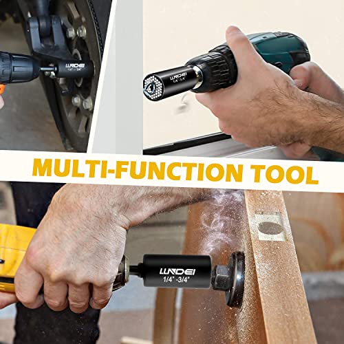 LLNDEI Universal Socket Tool Gift for Men, 11PCS Universal Socket Wrench Screwdriver Bit Set Quick Release Adapter, Self-adjusting Socket Standard 1/4"-3/4" Metric 7-19mm for DIY Home Improvement