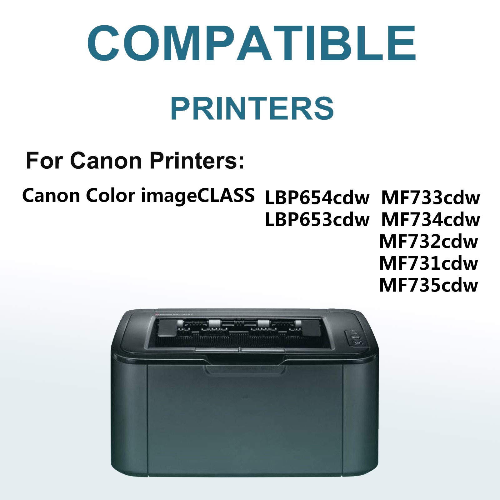 3-Pack (C+Y+M) Compatible High Yield CRG-046 Laser Printer Toner Cartridge Used for Canon Color imageCLASS LBP654cdw LBP653cdw Laser Printer