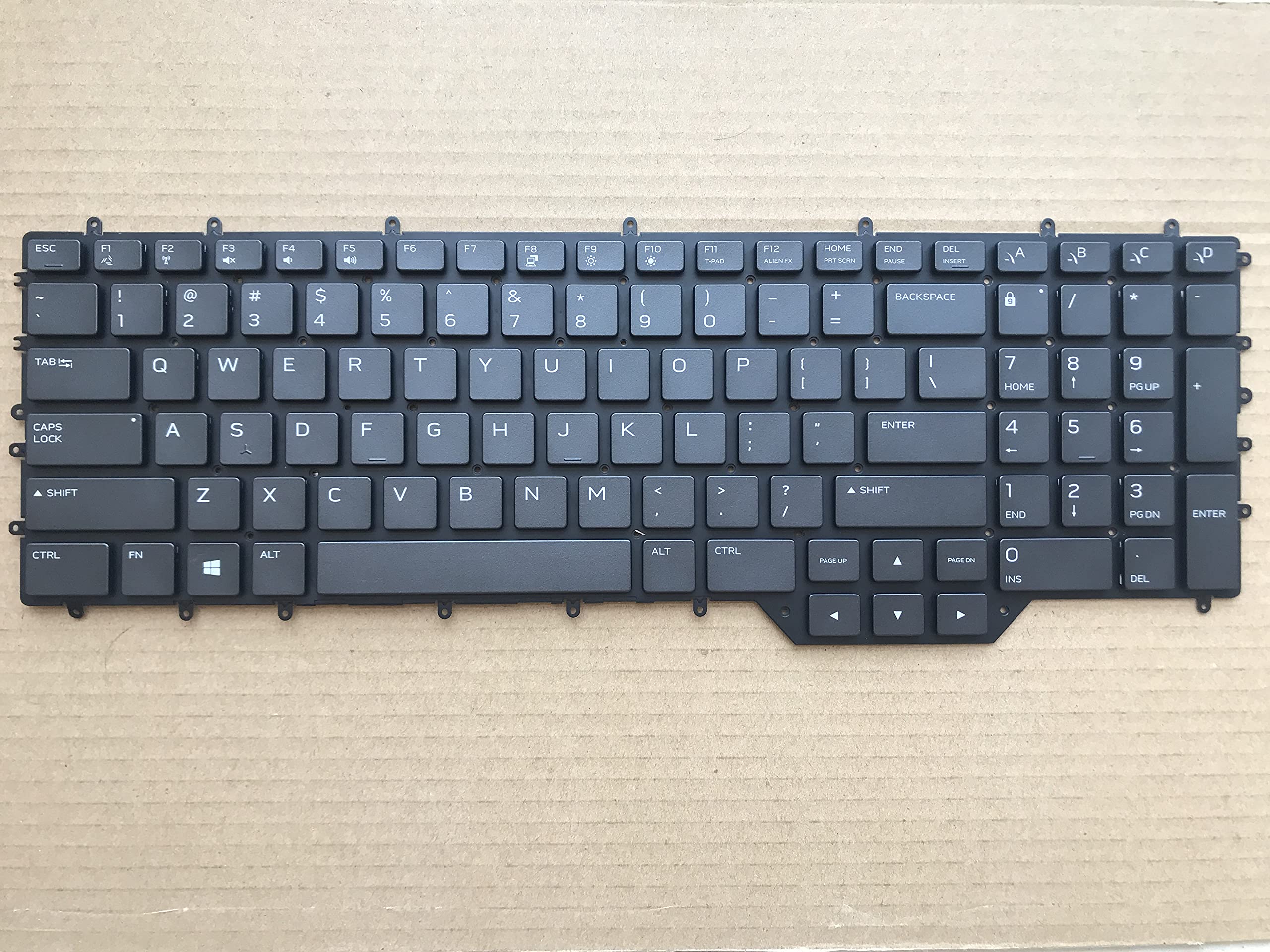 Original New for Dell Alienware Area 51M R2 Gaming Laptop 17.3" Per-Key RGB Keyboard Backlit US Black