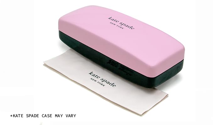 kate spade new york Claretta/S 03H2/WJ 53MM Black Pink/Gray Sf Polarized Rectangular Sunglasses for Women + BUNDLE with Designer iWear Eyewear Kit
