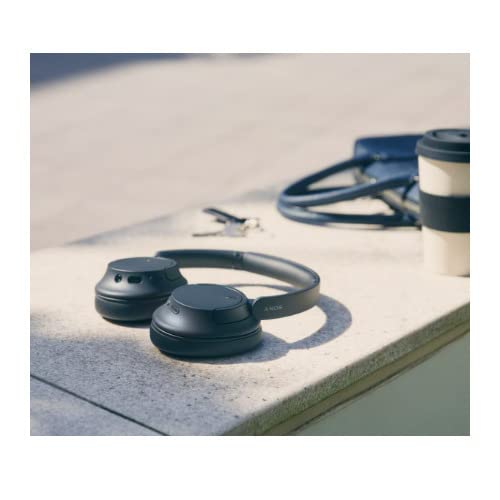 Sony WHCH720N Wireless Over The Ear Noise Canceling Headphones with 2 Microphones (Black) Bundle with Bluetooth Locator Keychain (2 Items)
