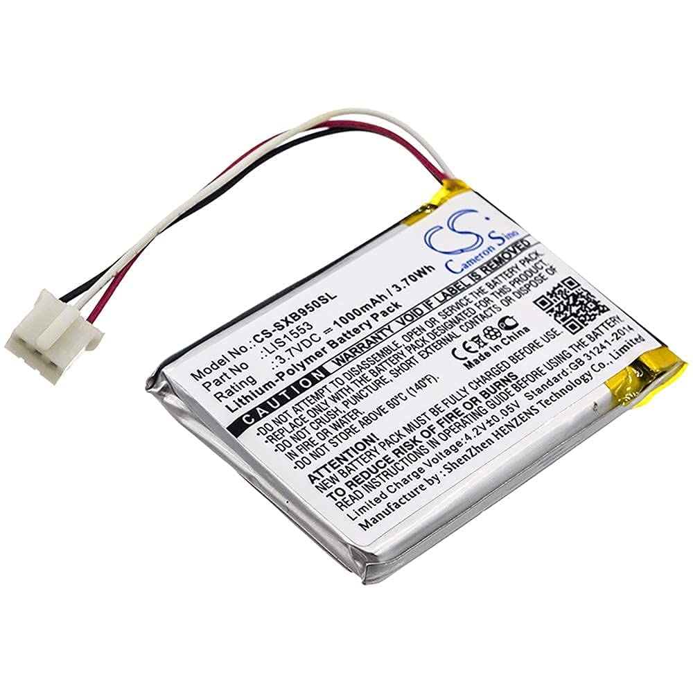 Replacement Battery for Sony MDR-XB950N1 WH-CH700N SRS-WS1 Wireless Headset,fit Part No LIS1553(SY6),1000mAh