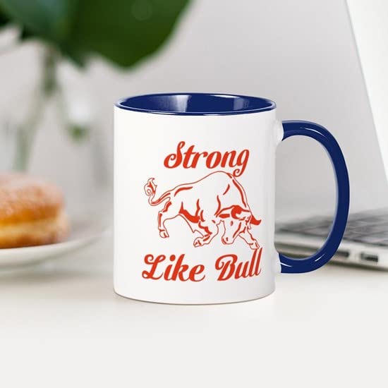 CafePress Strong Like Bull Mug Ceramic Coffee Mug, Tea Cup 11 oz