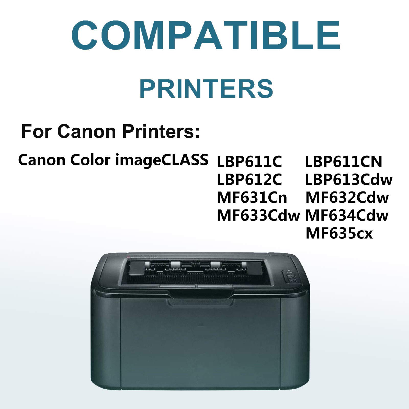 2-Pack (Black) Compatible High Capacity CRG-045H Toner Cartridge Used for Canon Color imageCLASS LBP611C LBP611CN LBP612C Printer