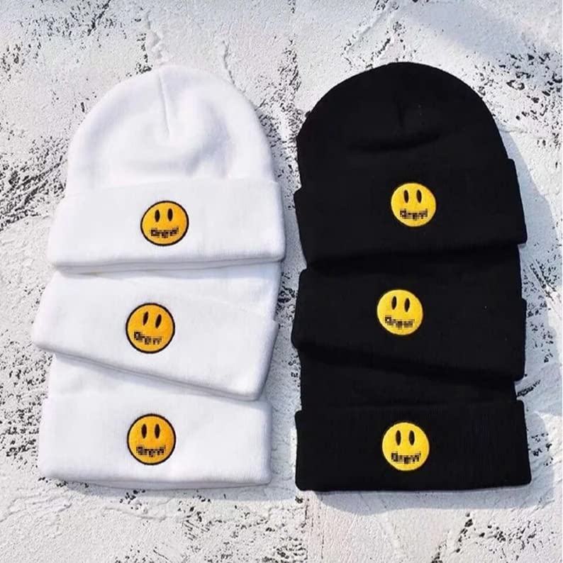 Winter Beanie Knit Hats for Men & Women Cold Weather Stylish Skull Cap Black