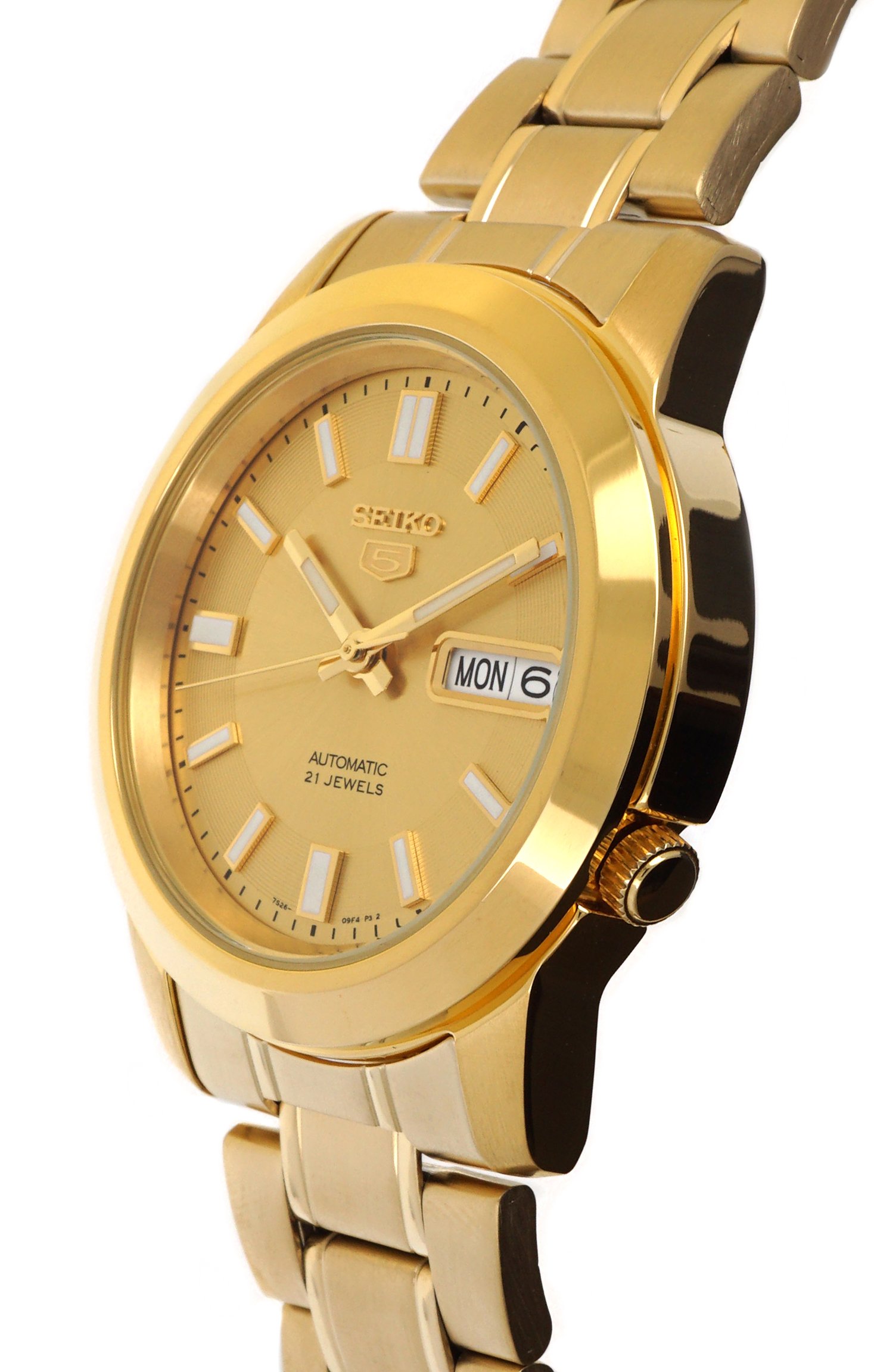 Seiko unisex-adult 5 Classic Automatic Gold Tone Watch SNKK20K1
